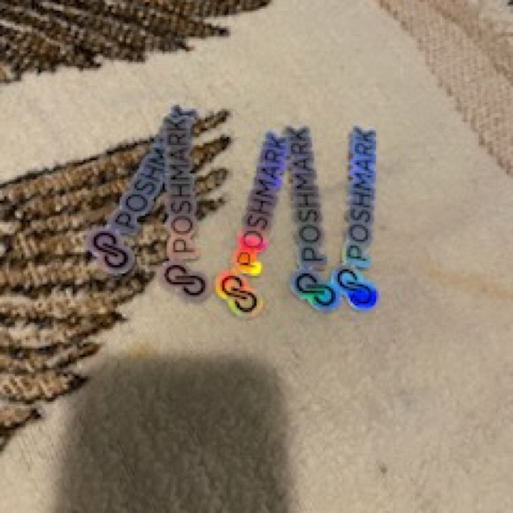 Posh | Accessories | Fancy Holographic Poshmark Stickers Thick Type ...